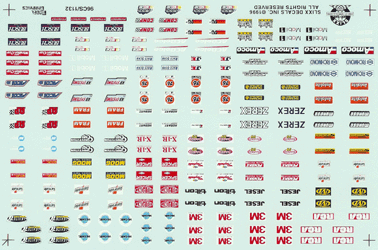 Slixx Decals 96 INDIVIDUAL CONTINGENCY SHEET