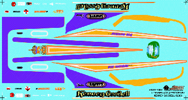 Slixx Decals Kenney Goodell's early 70's Wedge Dragster