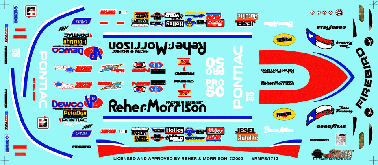 Slixx Decals REHER & MORRISON FIREBIRD PRO STOCK