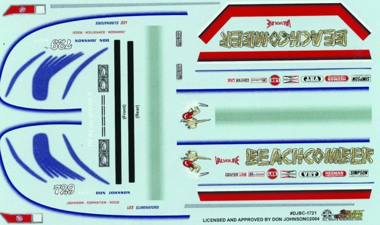 Slixx Decals DON THE BEACHCOMBER MONZA F/C