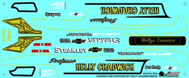 Slixx Decals KELLY CHADWICK'S '69 CAMARO FUNNY CARR